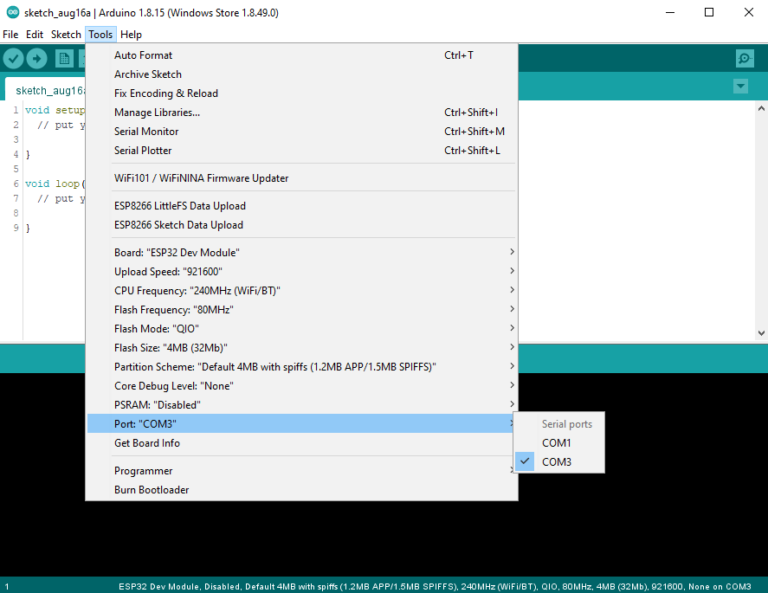 Como Instalar E Programar O Esp32 Com A Ide Do Arduino Robobuilders 4559