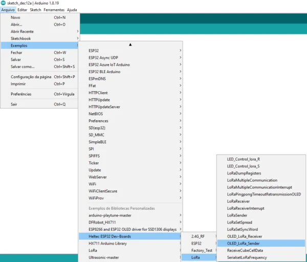 Como usar a Placa LoRa ESP32 wifi com Arduino - RoboBuilders